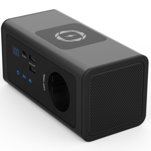 Hot 25,600 Mah Power Banks With Ac & Wireless Charging Output, With Usb ...