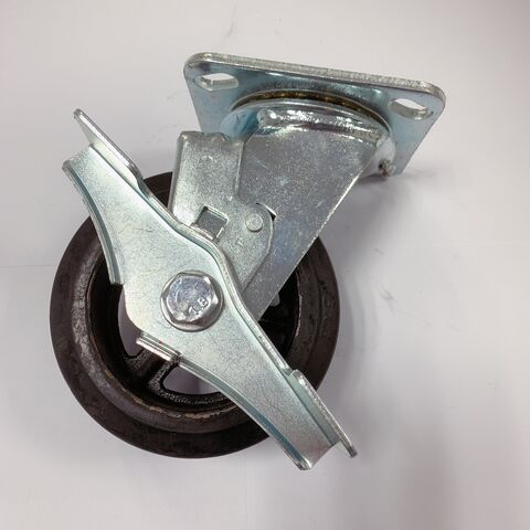 Cast Iron Industrial Caster Wheel Cast Iron Core Pu Polyurethane Pvc ...