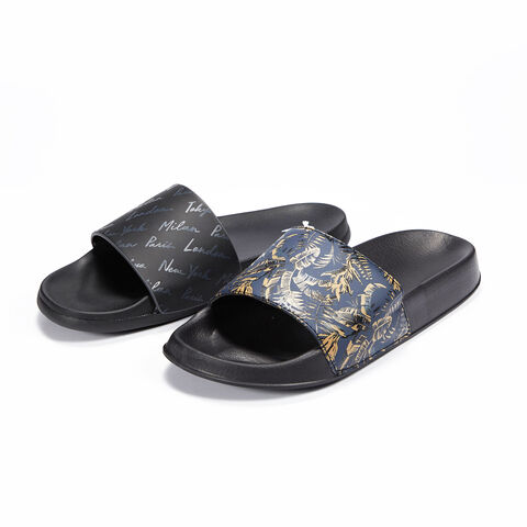 Manufacture High Quality Men Casual Slippers Custom Logo Eva Slide ...