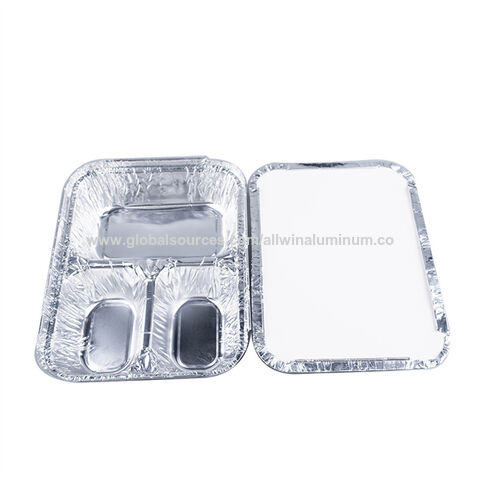 Bulk Buy China Wholesale Disposable Aluminum Foil Lunch Box 780ml 3 Compartment Design Catering ...