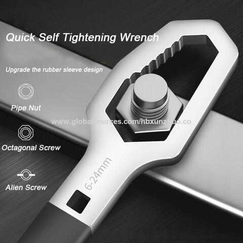 Multi Functional Quick Self Tightening Wrench 8-22mm Double Headed Plum ...