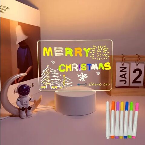 Transparent Luminous Writing Board Erasable Plan Small Whiteboard ...