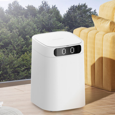 High-appearance Level Smart Garbage Can Usb Charge Smart Led Touch ...