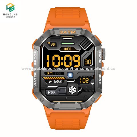 3 Atm Waterproof Smart Watch Square Smart Watch Rugged Smart Watch For ...