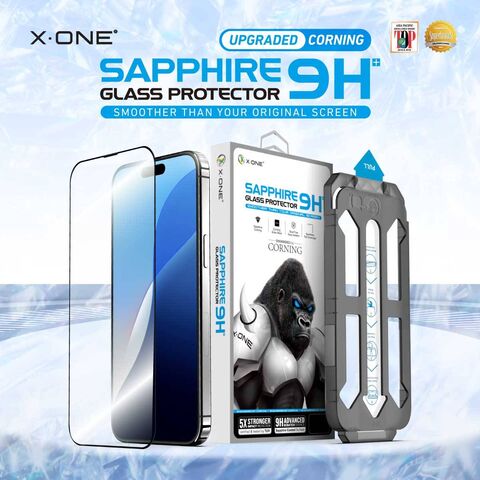 X.one Sapphire Upgraded 9h+ Clear Hd Full Screen Tempered Glass With ...