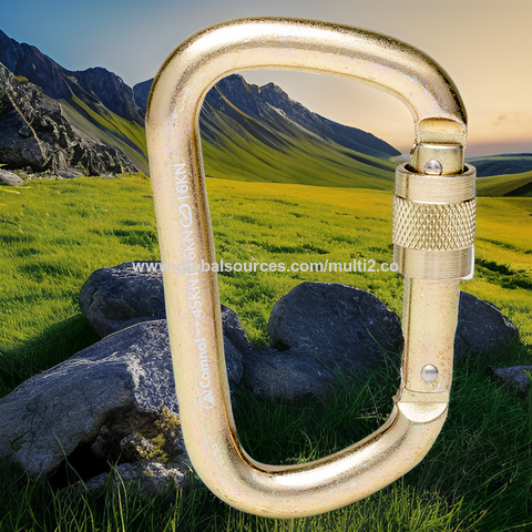 Outdoor Mountaineering Master Lock Large Tensile 4500 Kg Climbing Load ...