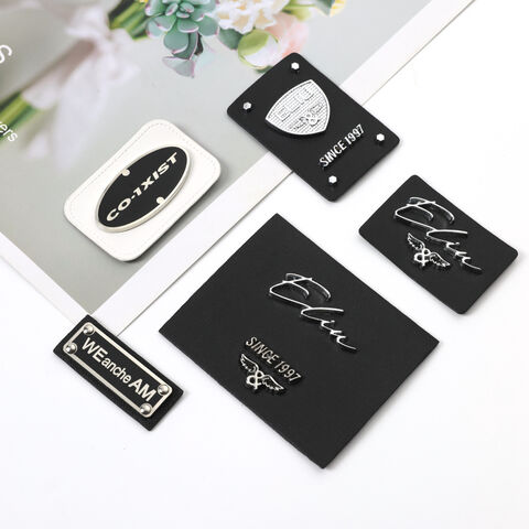 Custom Cheaper Embossed Pu Fake Leather Label Patch For Hat Clothing ...
