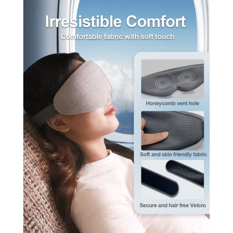 Oem Low Price Cordless Electric Heated Eye Mask Stereoscopic Eye Socket ...