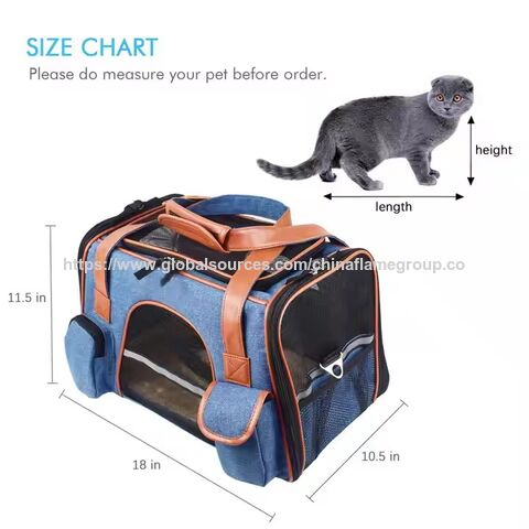 Manufacturer Wholesale Pet Carrier Bag Airline Approved Soft Sided Pet ...