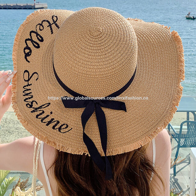 Sunshine Wide Brim Raffia Hat - Expore China Wholesale Raffia Hat and ...