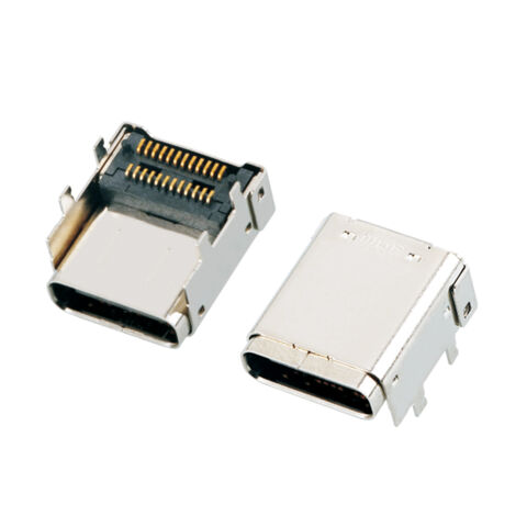 Female Dual-row Smt Receptacle Without Cover 24p Ch1.63 Usb 3.1 C ...