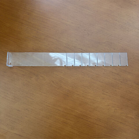 Retail Clear Plastic Divider Shelf Length Adjustable Dividers For Store ...