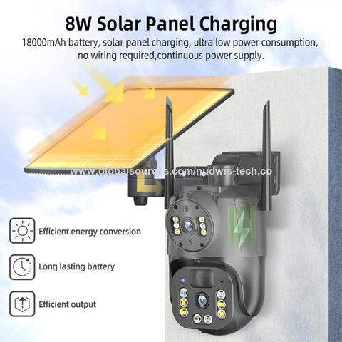 18000mah Big Battery Solar Panel 4g Cctv Security Camera Solar Panels ...