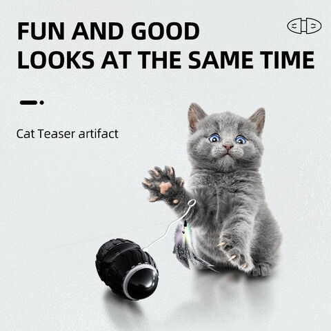 Automatic Rolling Cool Small Cat Toy Wire Spiral Smart Cat Toys That ...