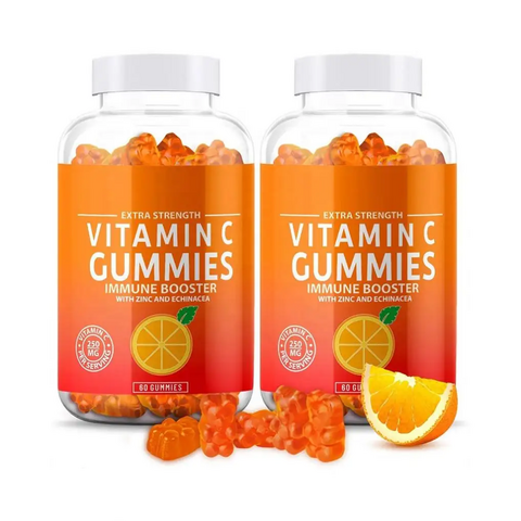 Private Label Vitamin C Gummies With Zinc Hair Vitamin Gummy Vitamins C Skin Care For Adults ...