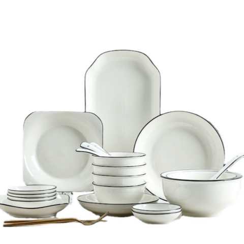 Dish Set For Household Use Kitchen Dinnerware Set, Plates, Dishes ...