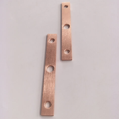 3x15 Stamped Flat Custom Battery Copper Busbars 99.99% Oxgen Free ...