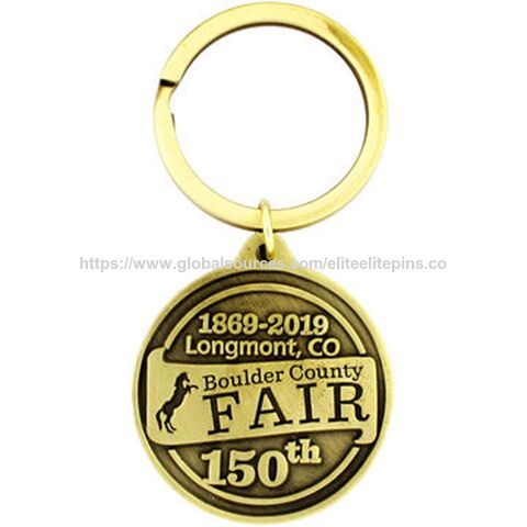 Delicate Souvenir Keychains, Professional Custom Metal Key Ring, Shiny ...