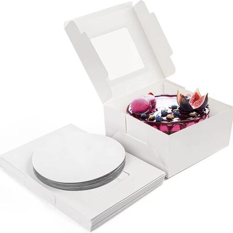 Buy China Wholesale 10x10x4.5 Inches Cake Boxs, Disposable Bakery Boxes ...