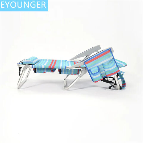 Portable Beach Lounge Chair - Quick-dry Mesh & Rust-proof Steel Legs ...