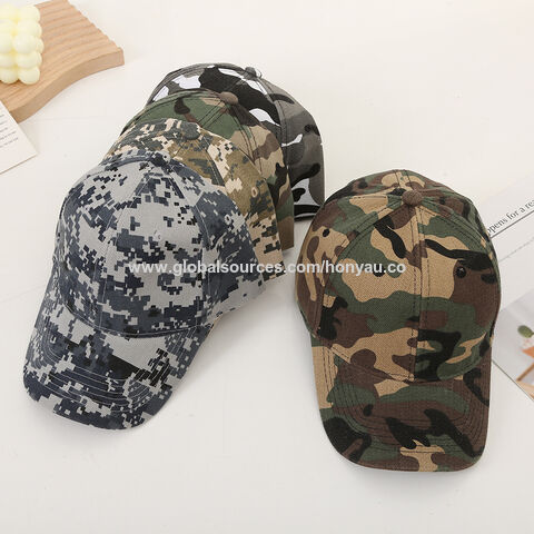 High Quality Outdoor Hunting 6 Panels Baseball Caps Custom Logo Real ...