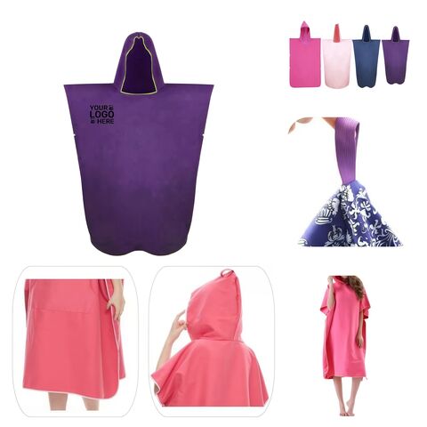 Microfiber Hooded Bathrobe For Home Outdoor Beach - Buy United States ...