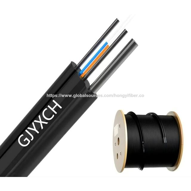 Flat drop fiber-optic cable for FTTH | Global Sources