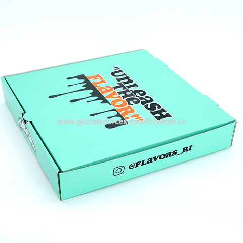 Free Sample Kraft Corrugated Shape Pizza Packaging Paper Box With ...