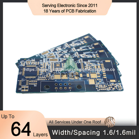 Customized Universal Pcb Blue Solder Mask 1.6mm Thickness Glue Pcb ...