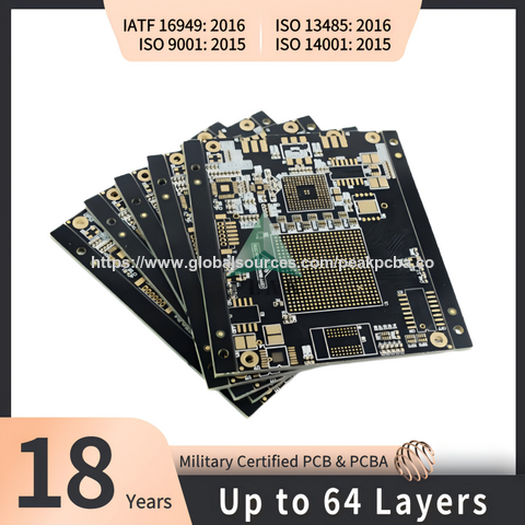 Customized 4 Layers Immersion Gold Industrial Pcb 1u Thicknesses Pcb ...