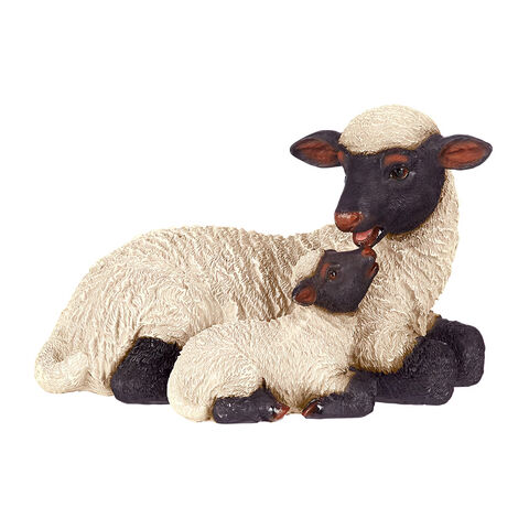 Bsci Factory Polyresin Cute Sheep Statues Garden Decoration Statue Home ...