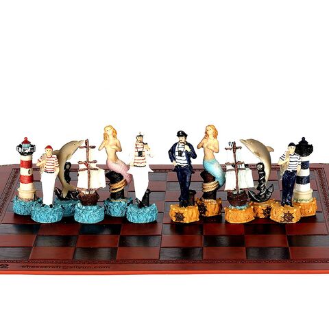 Mermaid Theme Hand Painted Resin Chess Set - Expore China Wholesale ...