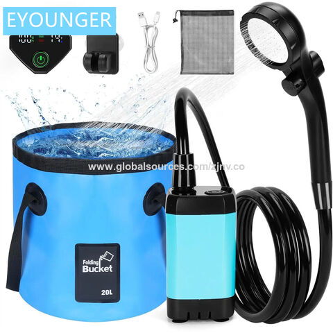 Portable Camping Outdoor Shower Kit With 20l Collapsible Bucket ...