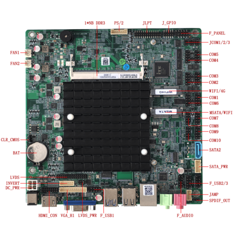 Elsky M219f Motherboards Support Celeron J1800/j1900 Pentium J2900 With 2-10 Com/3-10usb Ports ...