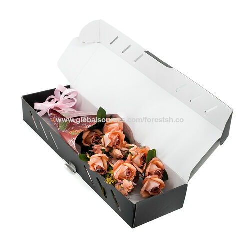 Hot Selling Custom Corrugated Flower Box Durable Elegant Floral ...