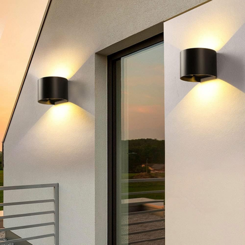 Simple Modern Outdoor Wall Lamp With Ip65 Waterproof & Adjustable ...