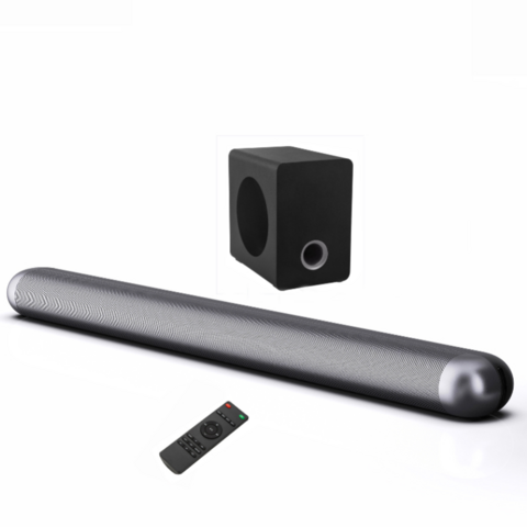 Sound Bar With Subwoofer, Ultra-slim 2.1 Ch Bluetooth Sound Bars For Tv ...