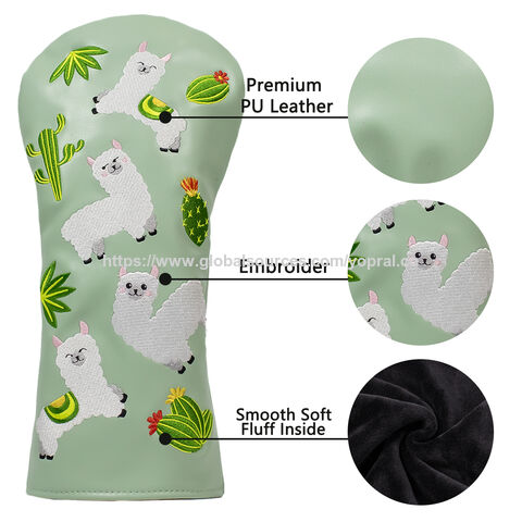 Oem Customized Golf Club Headcovers Cartoon Embroidery Printing Custom ...