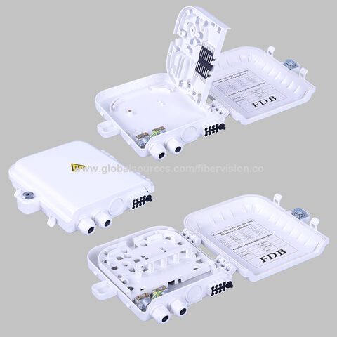 Fibervision Ftth Distribution Box 2x8 Ports With Sc Adapters & Key-lock ...