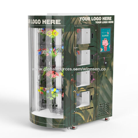 Hot Selling Self-service Flower Vending Machine Fresh Flower Display ...