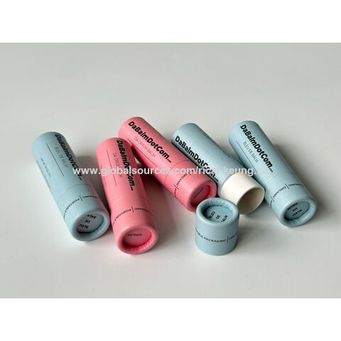 Round Sample Essential Oil Packaging Box Lip Balm Lipstick Folding ...