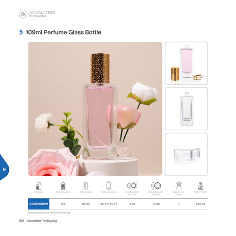 109ml Ravel Size Glass Perfume Spray Bottles - Empty Glass Containers ...