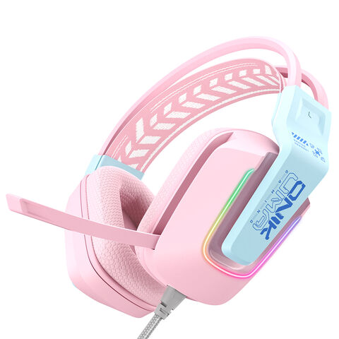 Best Seller Onikuma Good Quality Pink Over-ear Gaming Wire Headsets For ...