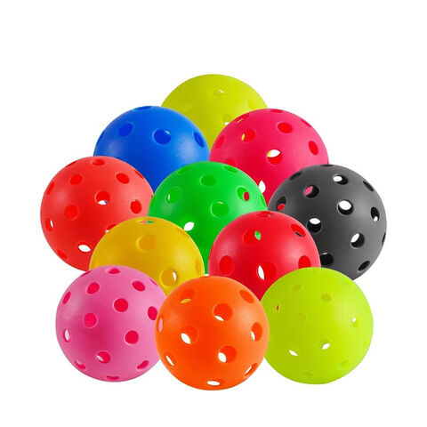 Custom Logo Outdoor Pickleball Balls 26 Holes Injection Pickle Ball For ...