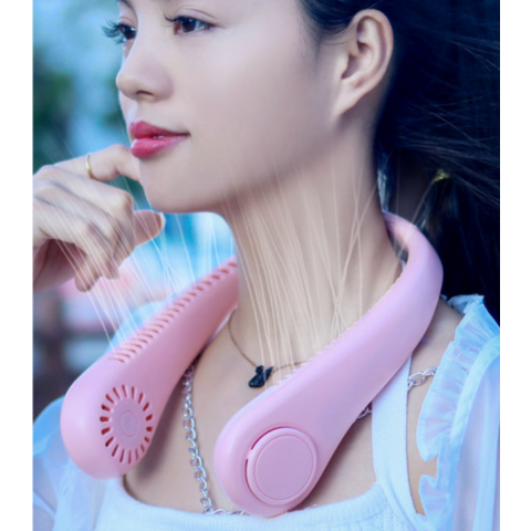 New Portable & Wearable Neck Fan Big Wind Usb Recharging Air Cooler ...
