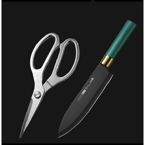 Aa5 Kitchen Stainless Steel Scissors All Steel Household Teeth Multi ...