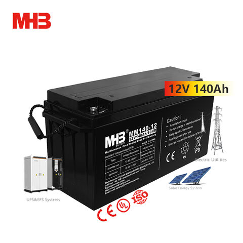 Mhb Mm140-12 Power Agm 140ah 12v Lead Acid Deep Cycle Battery For Power ...