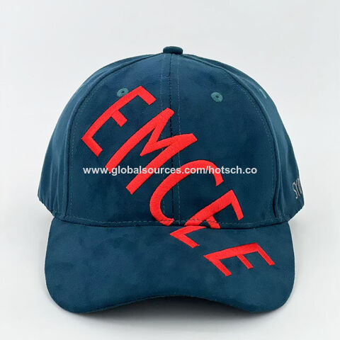 Navy Suede Baseball Cap Cotton Embroidery Wholesale Custom Promotion ...