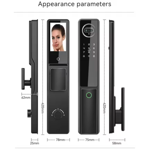 Waterproof Tuya App Automatic Video Intercom Face Recognition Smart ...