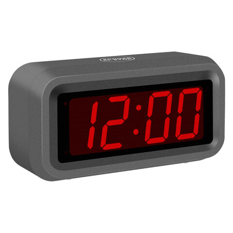 Alarm Clock Battery Powered, Adjustable Brightness, 12/24hr, Snooze ...